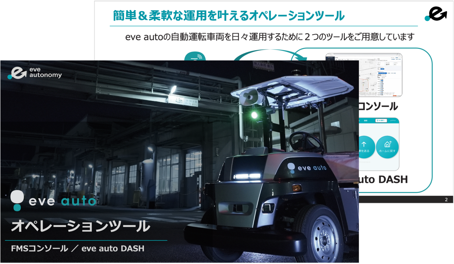 オペレーションツール | 関連資料 | eve auto イヴ オート 自動搬送サービス