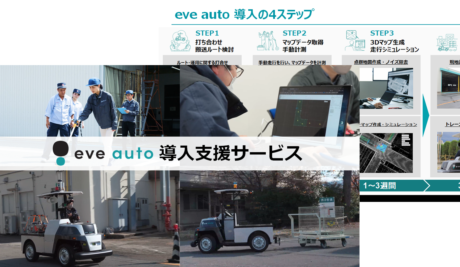 ️ eve auto深堀りキット 👨‍🏫 | 【eve auto イヴ オート】従来のAGVでは叶わなかった屋外搬送を実現