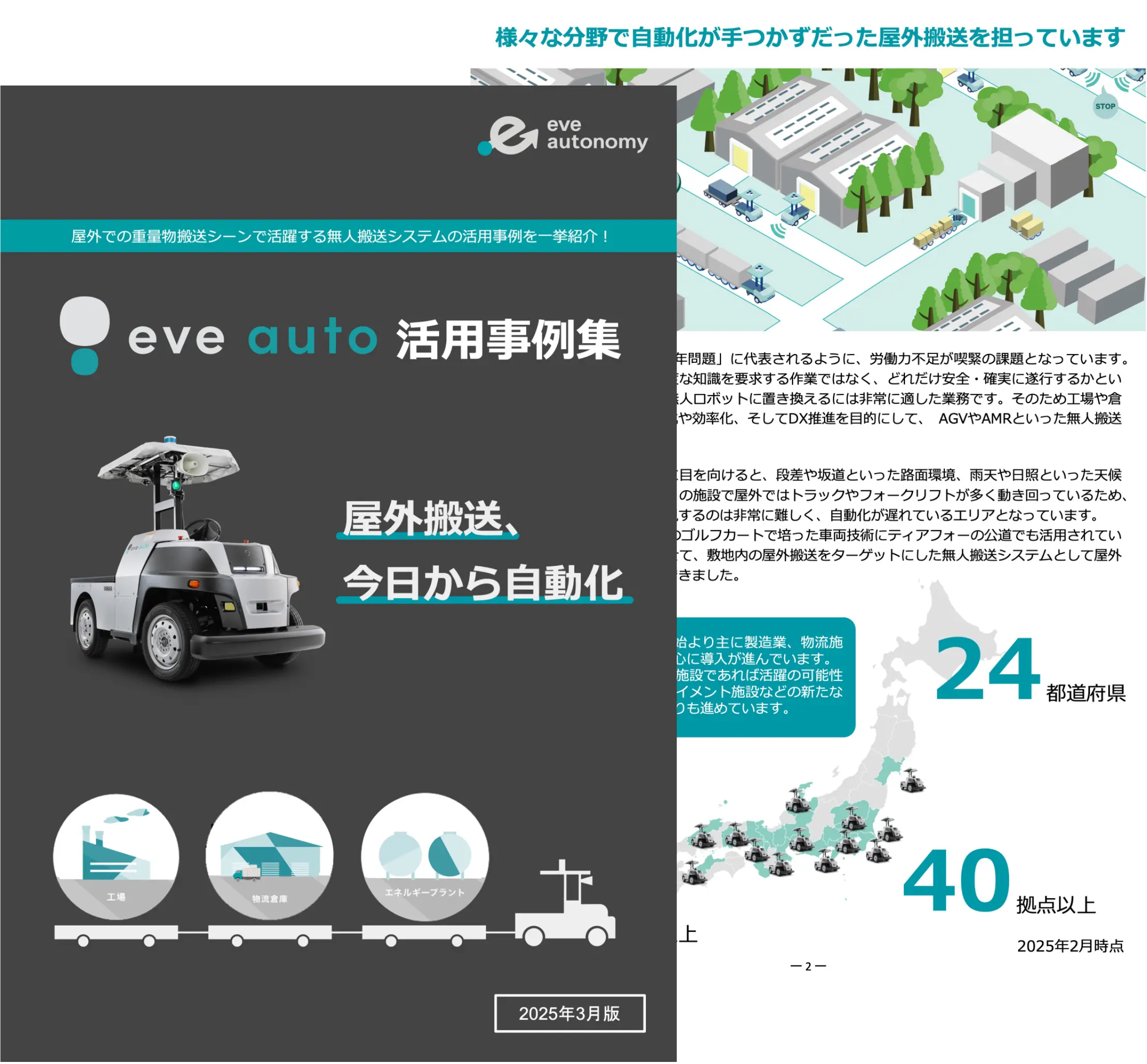 関連資料 | 【eve auto イヴ オート】従来のAGVでは叶わなかった屋外搬送を実現